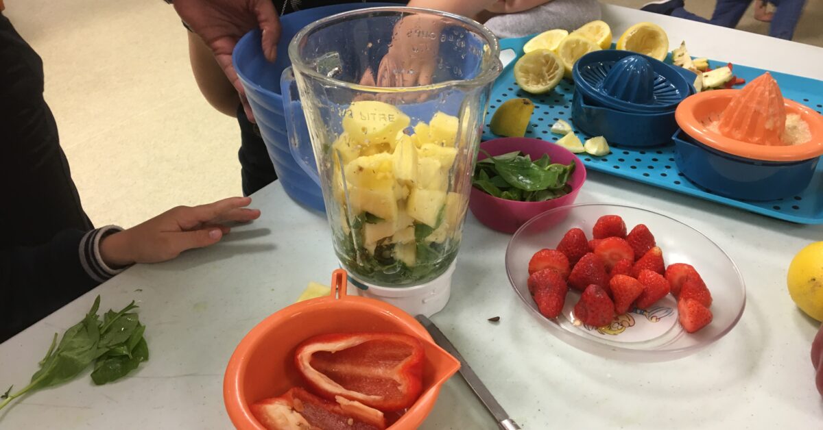 Ateliers culinaires : Éveil rigolo aux fruits et légumes